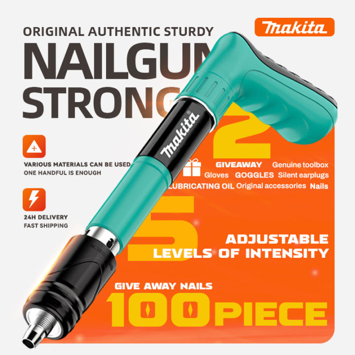 Makita Nail Gun Heavy Duty Original Manual Powder Actuated Nail Gun ...