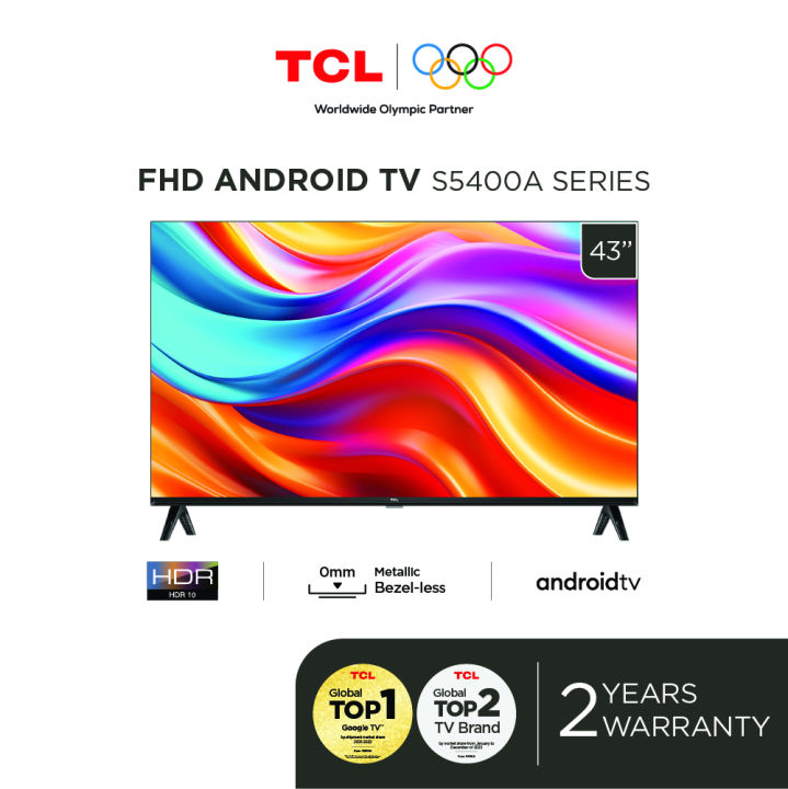 [Android TV] TCL 43" Full HD Android TV With HDR 10, Dolby Audio, HDMI ...