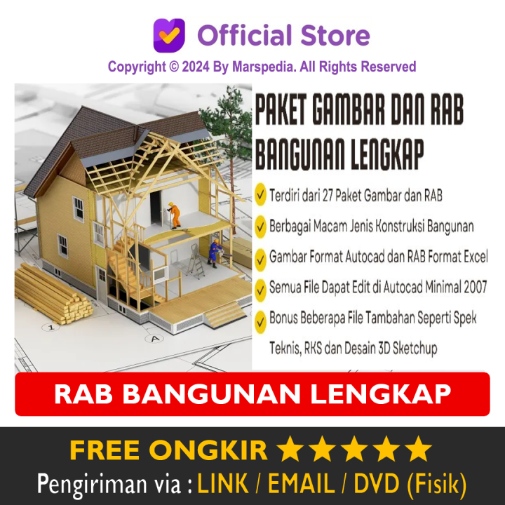 Paket Gambar dan RAB Bangunan Rencana Anggaran Biaya Proyek Terlengkap ...