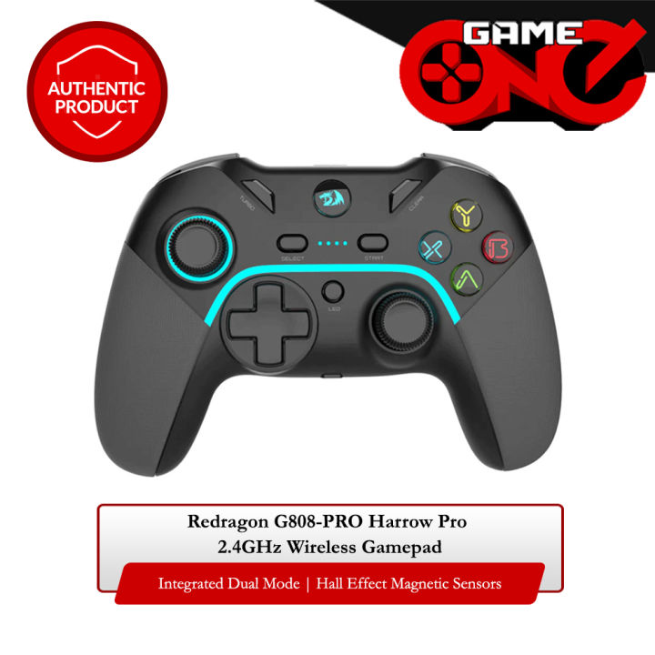 Redragon G808-PRO Harrow Pro 2.4GHz Wireless Gamepad - Black | Lazada PH