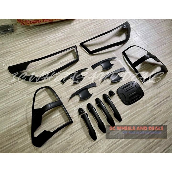Toyota HILUX REVO 2021-2022 GARNISH SET (ALL BLACK) | Lazada PH