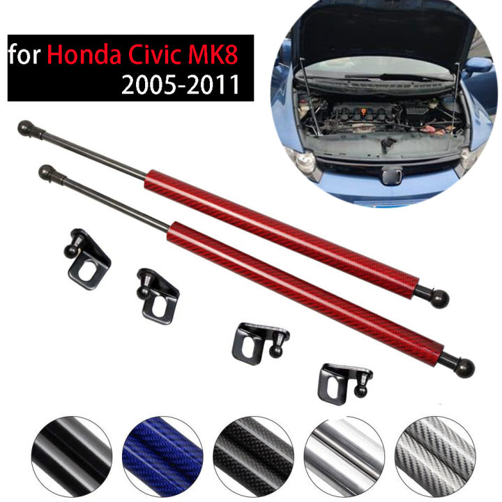 Pure Black Gas Struts for Honda CIVIC 2005-2011 for Civic Type R FN2 ...
