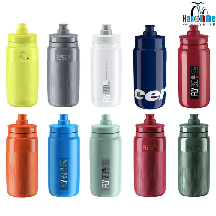 Bình nước gắn khung xe đạp FLY ELITE 2023 550ml không mùi | Lazada.vn