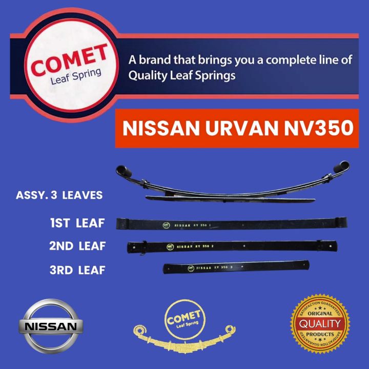 Leaf Spring for Nissan Urvan NV350 Rear 3 Leaves (Molye) | Lazada PH
