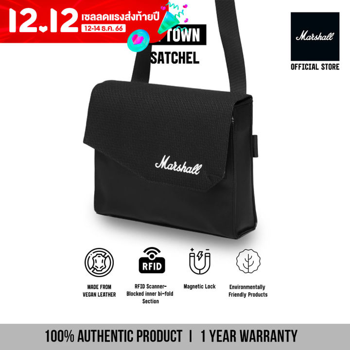Marshall Travel แท้100% กระเป๋าสะพายข้าง มาร์แชล Uptown Satchel ...