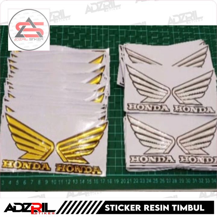 STICKER EMBLEM TIMBUL HONDA SAYAP / STIKER TIMBUL SAYAP HONDA / STIKER ...