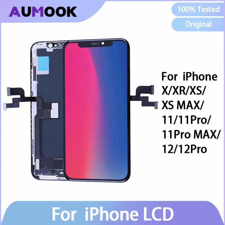 Original AMOLED LCD For iphone X XS Max XR 11 12 Pro Max LCD Display ...