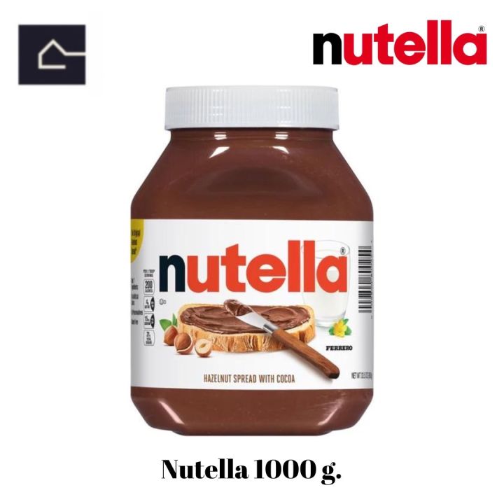 Nutella Spread 1 kg.(1000g.) นูเทลล่า 1000 กรัม (ขวดแก้ว) BBE: 06/2025 | Lazada.co.th