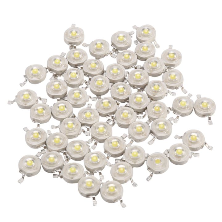 50Pcs 1W Diode High Power Cool White Led Beads 1 Watt Lamp Chip 3V-3.4V | Lazada.co.th