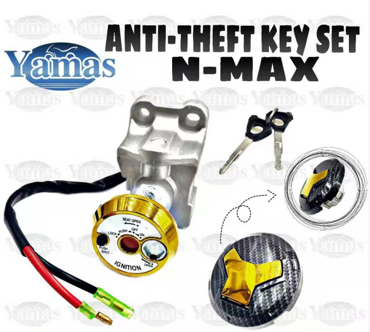 YAMAHA NMAX ANTI-THEFT IGNITION KEY SET WITH COVER | Lazada PH