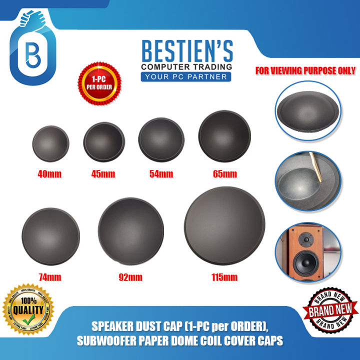 SPEAKER DUST CAP (1-PC per ORDER), SUBWOOFER PAPER DOME COIL COVER CAPS ...