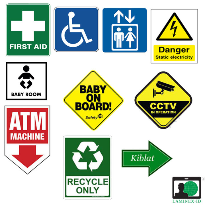 LAMINATED SIGNAGE INSTRUCTION WITH SELF ADHESIVE BACK | Lazada