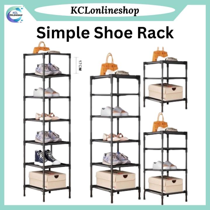 Single Row DIY Shoe Rack Cabinet Space Saving Organizer Rack Large ...
