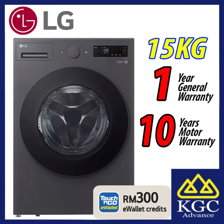 LG 15kg Slim Front Load Washer F2515SNTGE with AI Direct Drive™ and ...