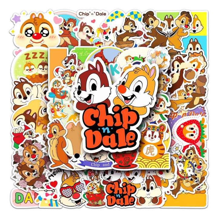 Adorable Chip 'n' Dale Stickers for Kids/50Pcs Cartoon Disney Sticker ...