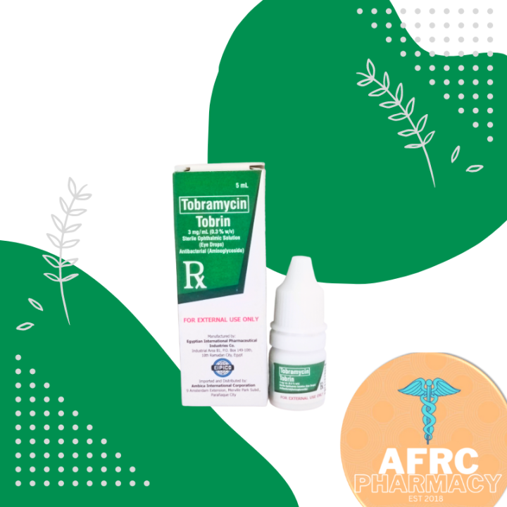 Tobra Tobrin Eye Drops 5mL For Pets Dogs Cats Chicken Rabbit Eye ...