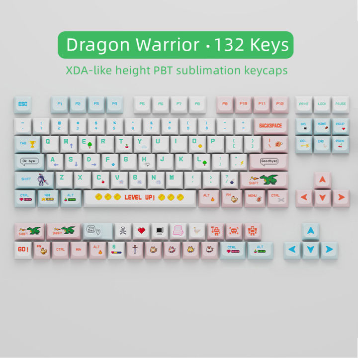 【Dragon Quest】XDA Keycaps Mechanical Keyboard Customized Cute ...