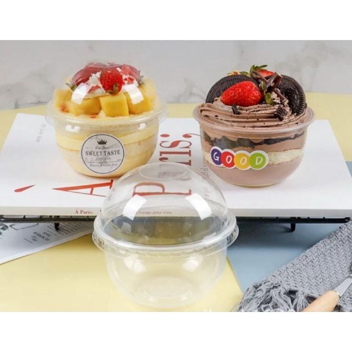 Cake Container Mini 250ml Bekas kek Tiramisu Fruit Cake Mousse Cake ...