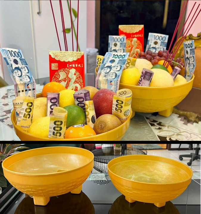 BIG elegant rattan design fruit and vegetables basket / spread and ...