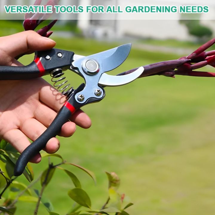 5PCS/SETS Garden Pruning Shears Set Stainless Steel Trimming Scissors ...