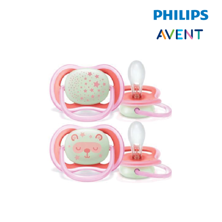 Philips Avent Soother Air Night Time Girl 0-18 Months (33337612) | Lazada