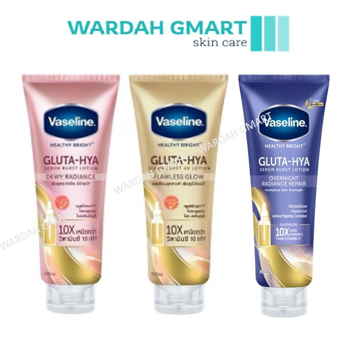 VASELINE Gluta Hya Serum Burst Lotion (DAY / NIGHT) 70ml/200ml/330ml | Lazada