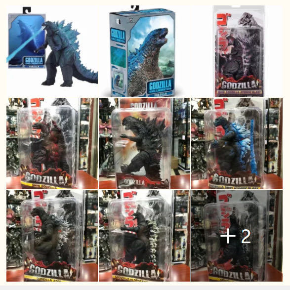NECA Godzilla 2001 Atomic Attack Version Fire-Breathing Godzilla Hand ...