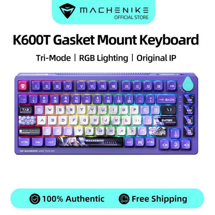 MACHENIKE K600T Gasket Mount Mechanical Keyboard 70% layout Tri-Mode ...