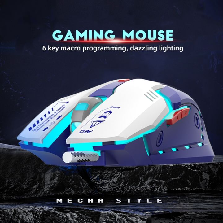 Zeus M-99 Mecha Style Gaming Mouse USB Wired Mechanical Feel Like Led ...