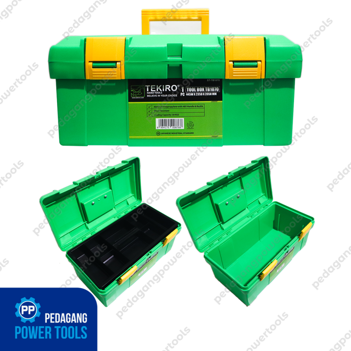 TEKIRO ST-TB1070 Tool Box Plastik Besar TB902 Kotak Perkakas PVC Toolkit Tempat Kunci | Lazada ...