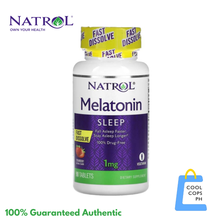 Natrol Melatonin 1mg Fast Dissolve, Strawberry [90 tabs] | Lazada PH