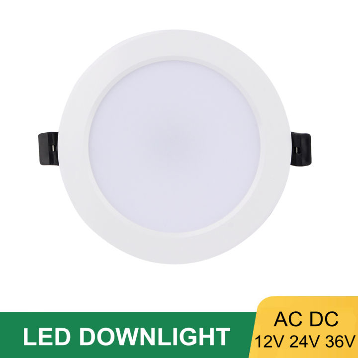 Led Recessed Downlight AC DC 12V 24V 36V LED decoration Round Ceiling ...