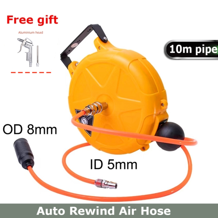 10m Mini 8x5mm Automotive Air Hose Reel Automatic Retractable Reel ...