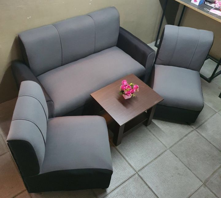 sala set rabric grey with center table | Lazada PH