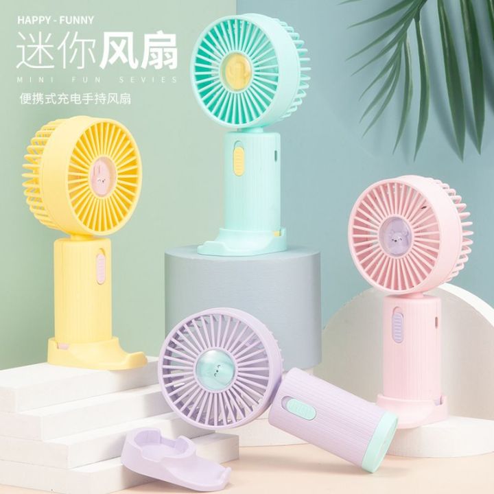 Handle Portable Mini Fan 3 Speed Adjustable USB Cable Candy Color ...