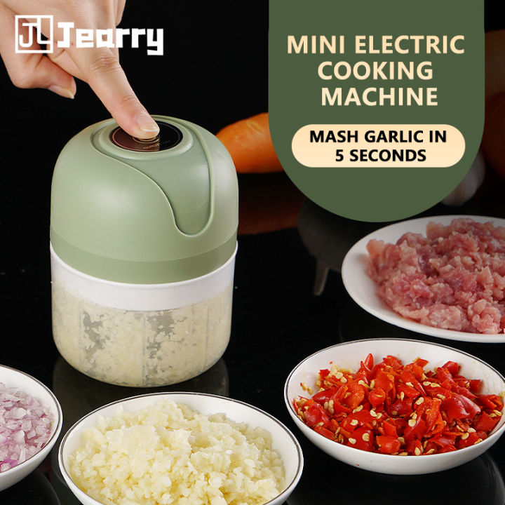 Jearry USB Cordless Garlic Chopper Mini Electric Food Processor Meat ...