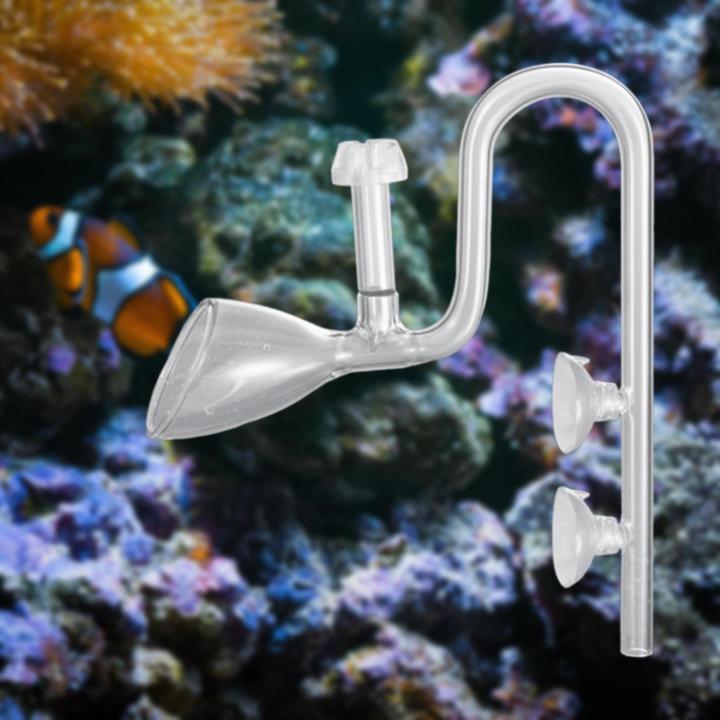 Moon Okey Aquarium Glass Lily Pipe Clear Adjustable Control Water 10mm ...