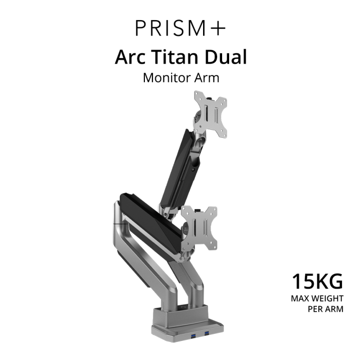 PRISM+ Arc Titan Dual Monitor VESA Monitor Arm | Lazada Singapore
