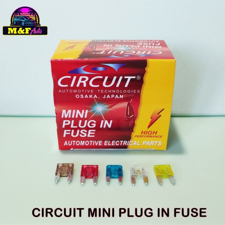 CIRCUIT MINI PLUG IN FUSE 7.5A, 10A, 15A, 20A, 25A | Lazada PH