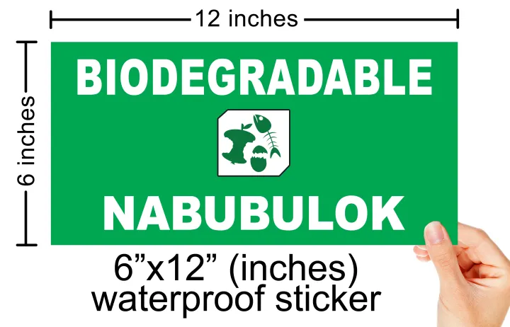 SIGNS Garbage Waste Segregation Sign Biodegradable NonBiodegradable ...