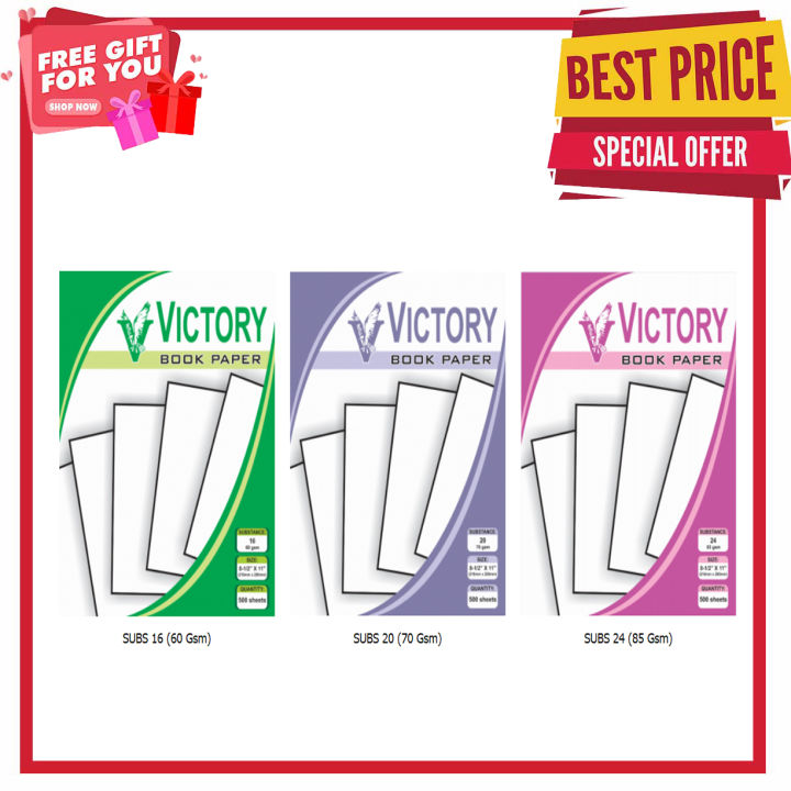 Victory Book Paper / VISION Book paper (60gsm, 70gsm, 90gsm, 100gsm ...