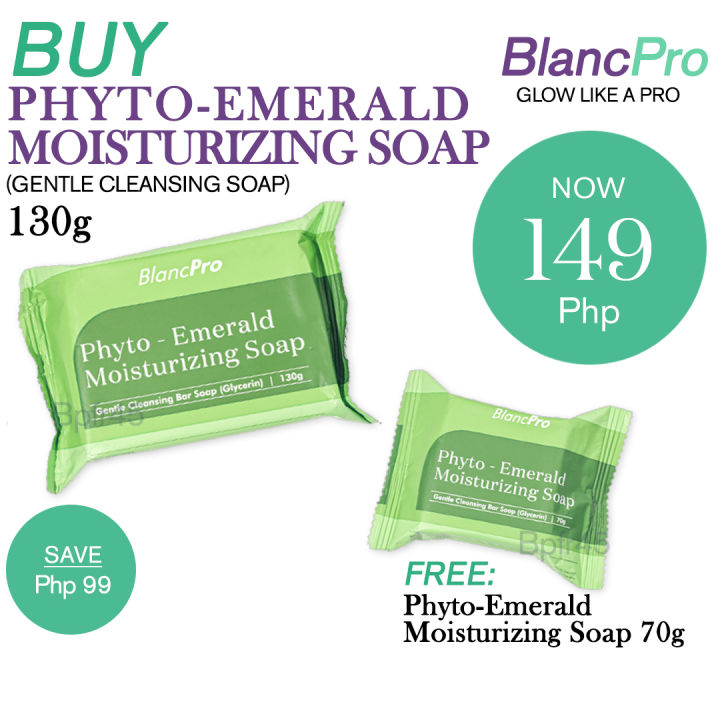 Blanc Pro Phyto-Emerald Moisturizing Soap Gentle Cleansing Bar Soap ...