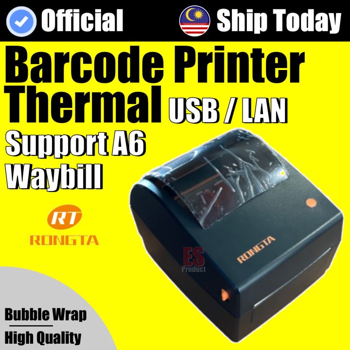 Rongta Thermal Airway Bill Printer AWB A6 USB Pos Laju J&T Sticker ...