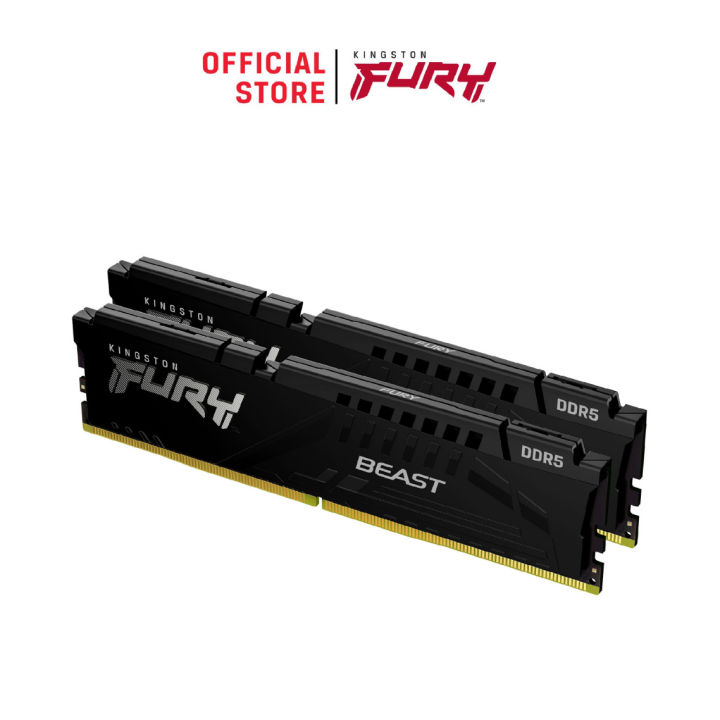 Kingston FURY Beast 6000MT/s 64GB (2x32GB) Black EXPO DDR5 CL30 DIMM (Kit of 2) Desktop Memory ...