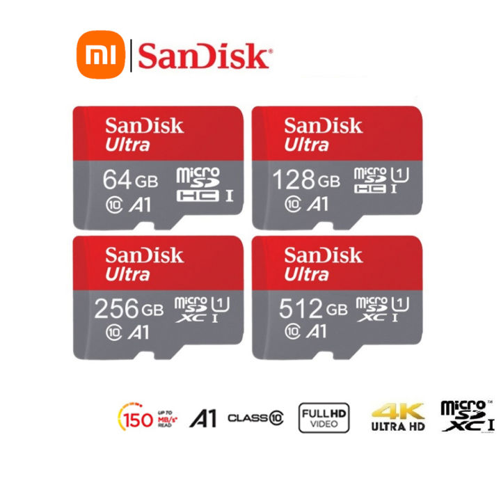 XIAO MI San Disk For CCTV Memory Card Micro SD 512GB 256GB 128GB 64GB ...