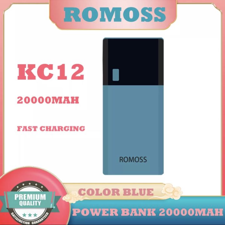 Romoss KC12 Dual Port 20000 MAH PowerBank | Lazada PH