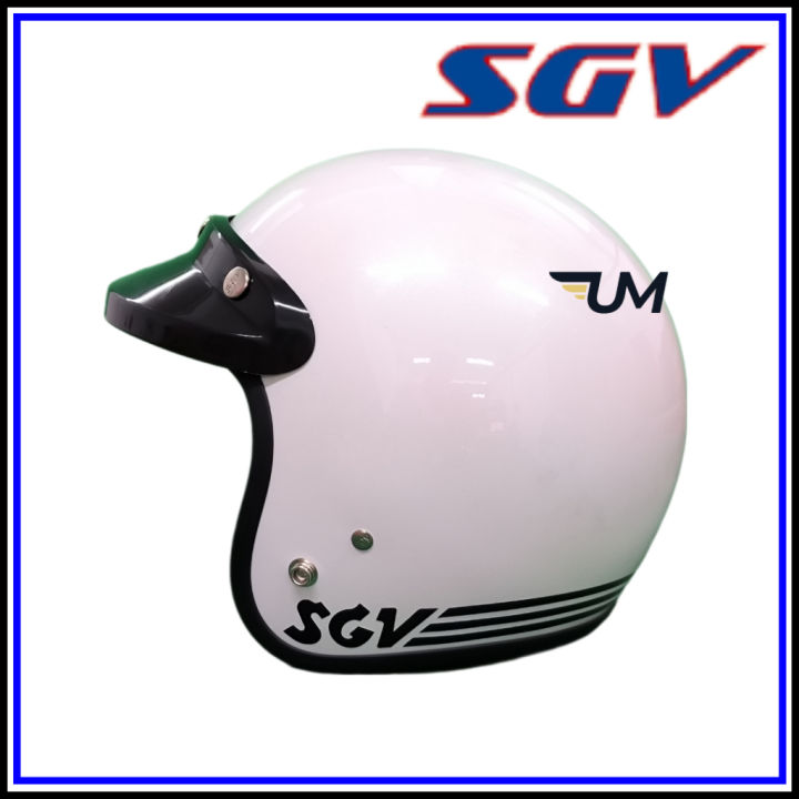100% ORIGINAL SGV 99 HELMET WHITE COLOUR SGV99 MOTOR TOPI KELEDAR CAP ...