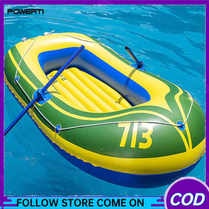 Inflatable Boat Rafts 2 Person Swimming Pool Lake Float Raft Portable ...