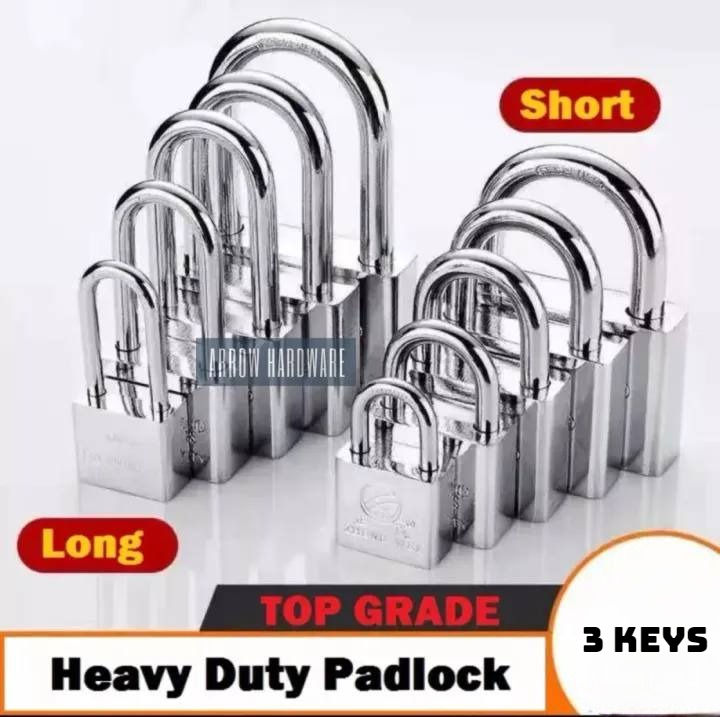 Padlock For Gate Heavy Duty Door Stainless Weatherproof（30mm,40mm, 50mm ...