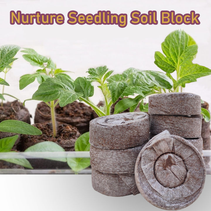 10 Pcs Nurture Seedling Soil Block Seed Germination Base Material ...
